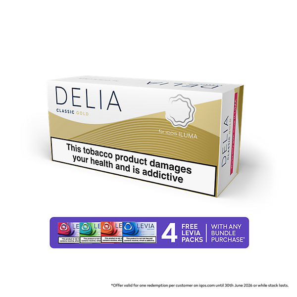 Sample all four LEVIA packs for free with a DELIA Bundle | IQOS UK